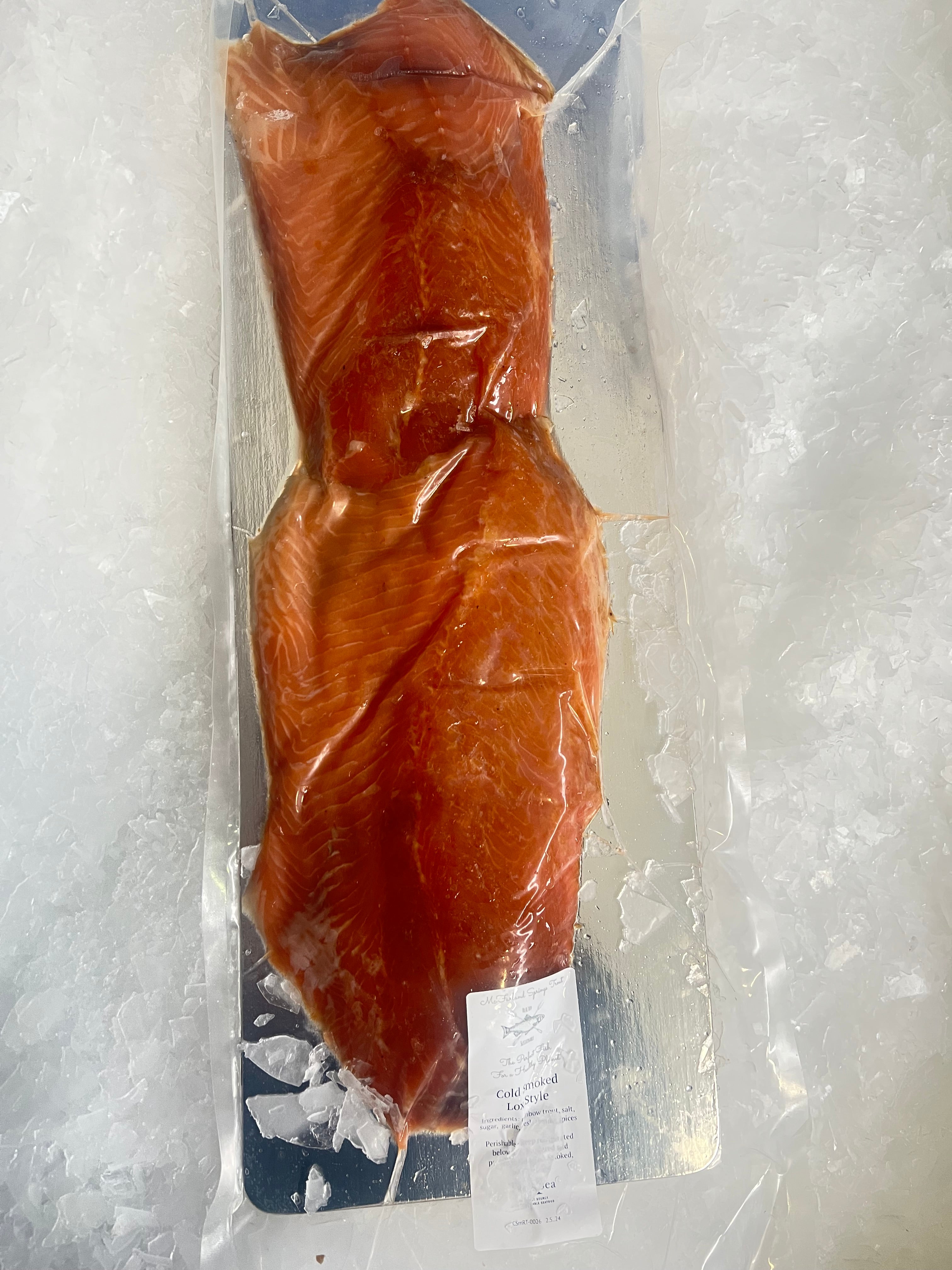 Cold Smoked McFarland Springs Trout Fillet – TwoXSea
